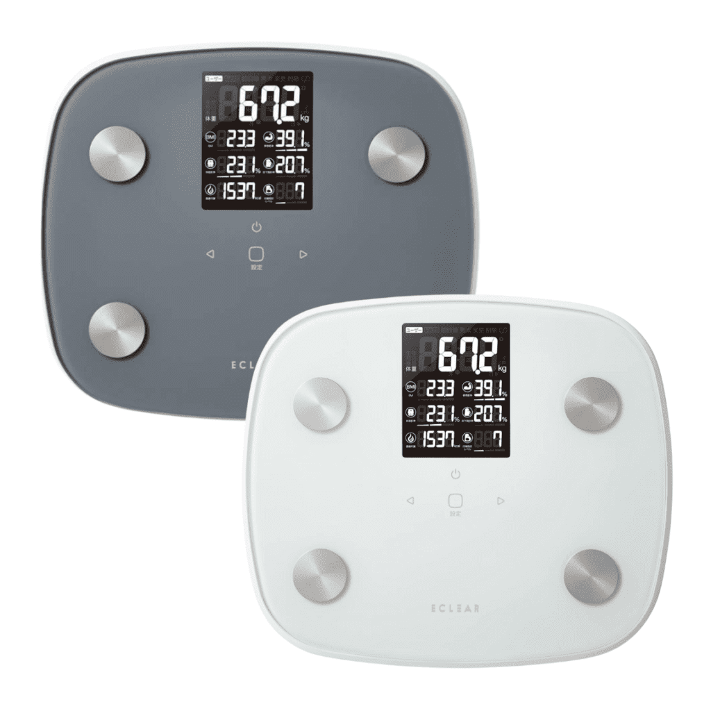ELECOM - ECLEAR 電子智能體重｜體脂磅｜身體脂肪測量【2色入】 - Shopee Monkey 賣貨仔