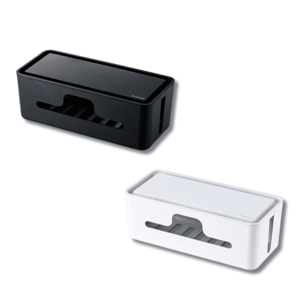 ELECOM - Cable Box 電線收納盒｜長款｜兩側開縫 - Shopee Monkey 賣貨仔